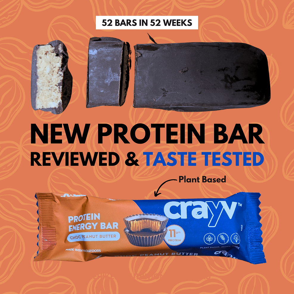 CRAYV Choc Peanut Butter Protein Energy Bar Reviewed & Taste Tested ...